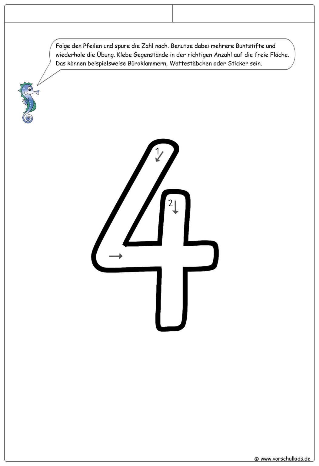 Zahlen - Vorschulkids - Kostenlose Arbeitsblätter und Ausmalbilder für ...